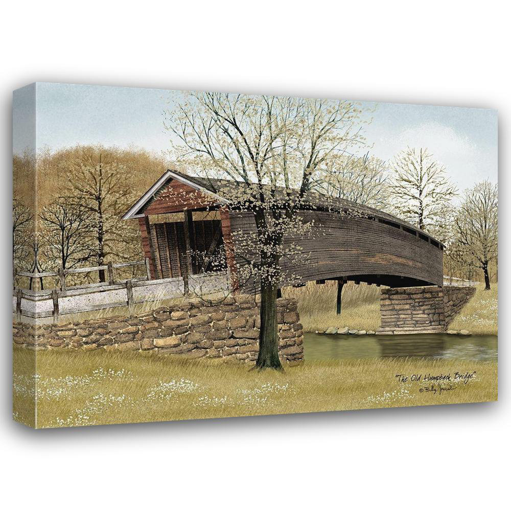 August Grove® Jacobs, Billy Gallery Wrapped Canvas Art Titled: The Old Humpback Bridge | Wayfair
