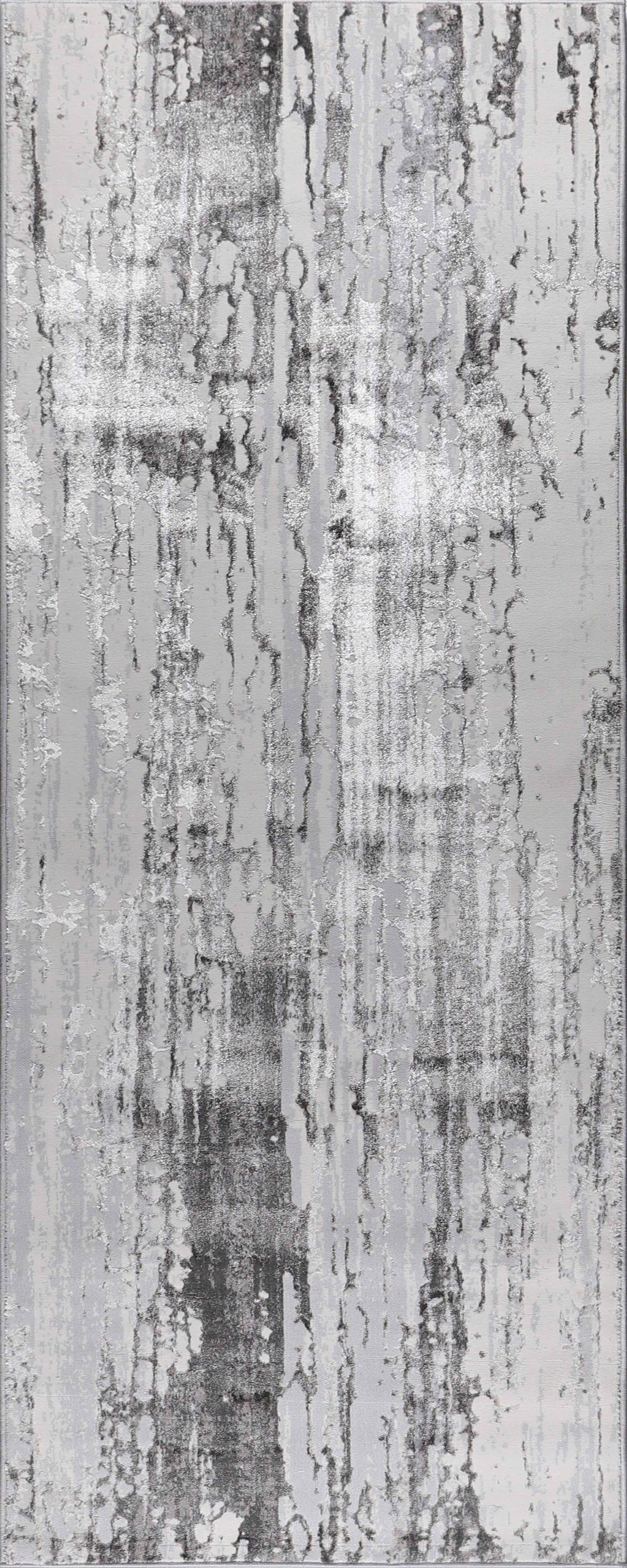 17 Stories Carl Collection Grey Geometric Transitional Area Rug | Wayfair