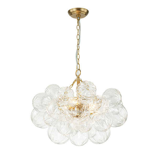 Mercer41 Macosh 3 - Light Textured Glass Bubble Chandelier & Reviews ...