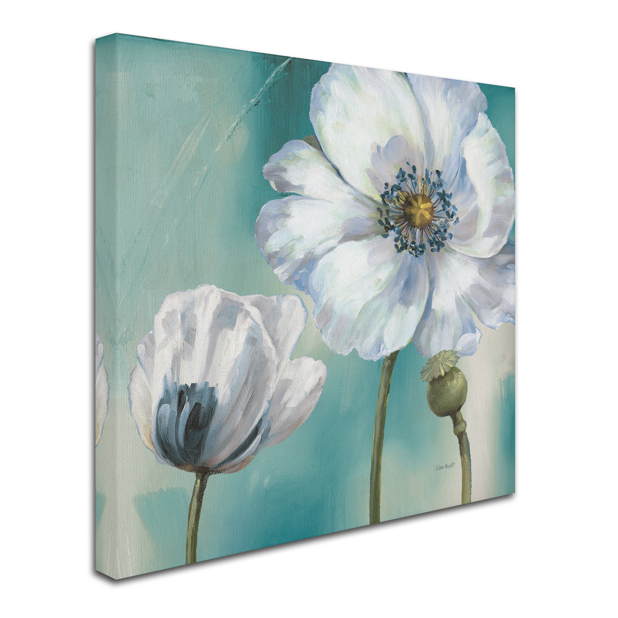 Winston Porter 'Teal Dance III' Print on Canvas | Wayfair