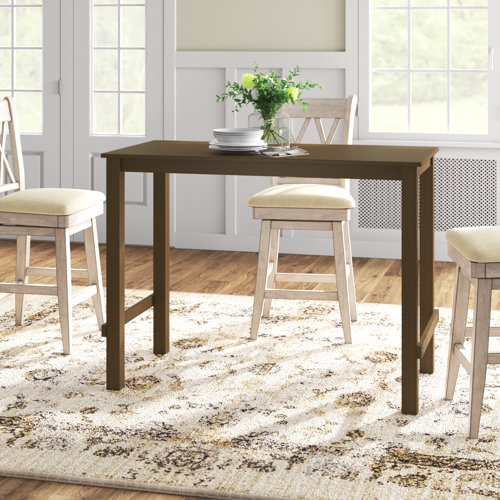 Lark Manor Alberica Solid Wood Base Dining Table & Reviews | Wayfair