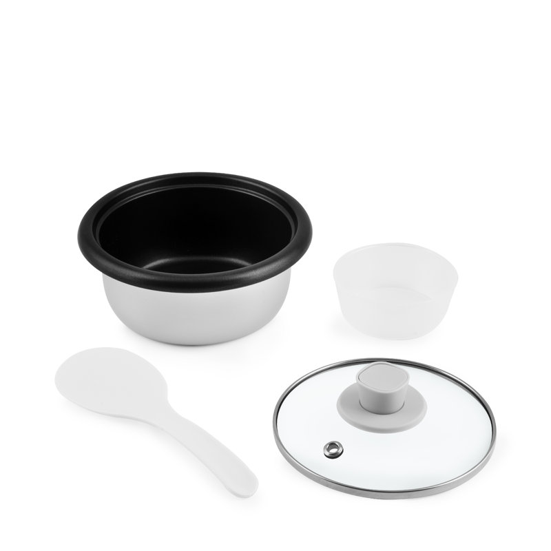 AROMA® Mini Rice Cooker, 2-Cup (Uncooked) / 4-Cup (Cooked), 1 Qt ...