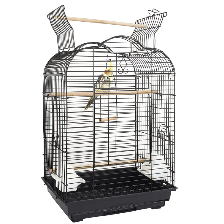 Archie & Oscar Chao 67cm Steel Play Top Floor Bird Cage with Perch ...