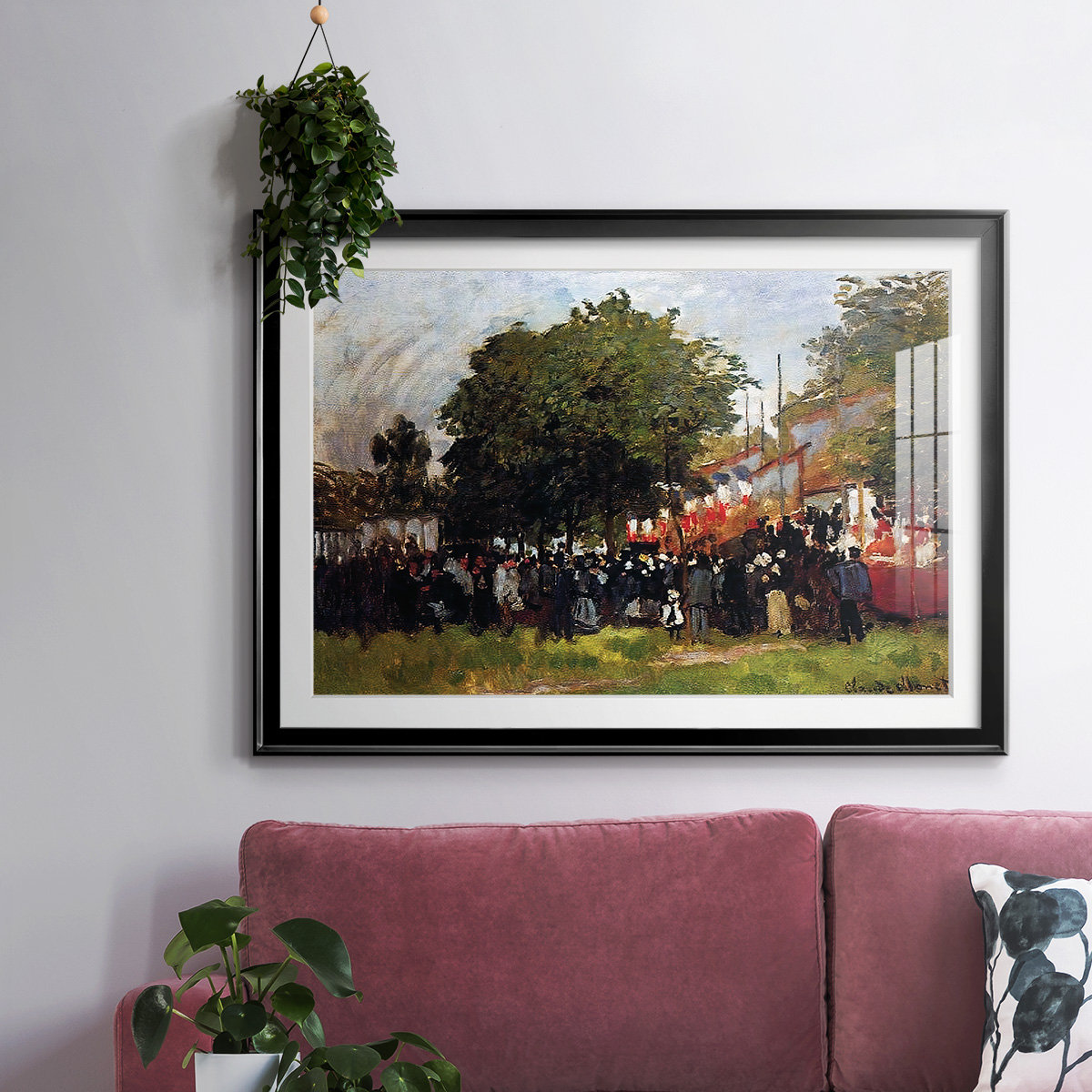 Charlton Home Festival at Argenteuil, 1872-FramedFramed Print W Beveled ...