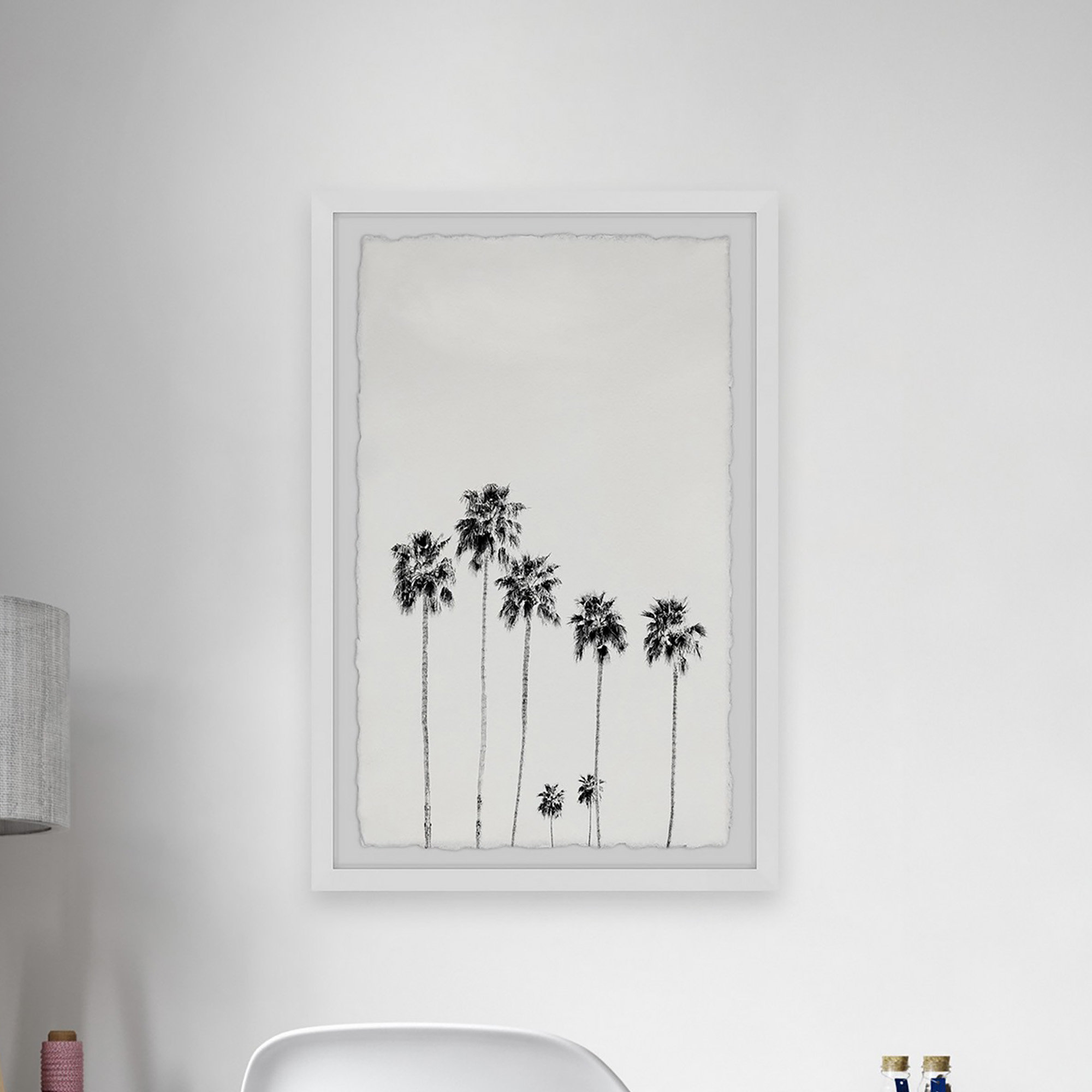 East Urban Home 'My Palm Trees' Picture Frame Photograph Print on Paper ...