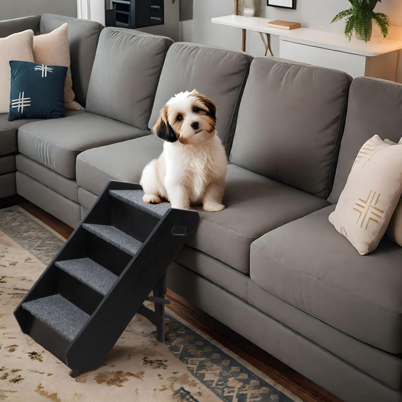 Tucker Murphy Pet™ Wood Pet Stairs ,Foldable 4 Levels Dog Stairs And ...