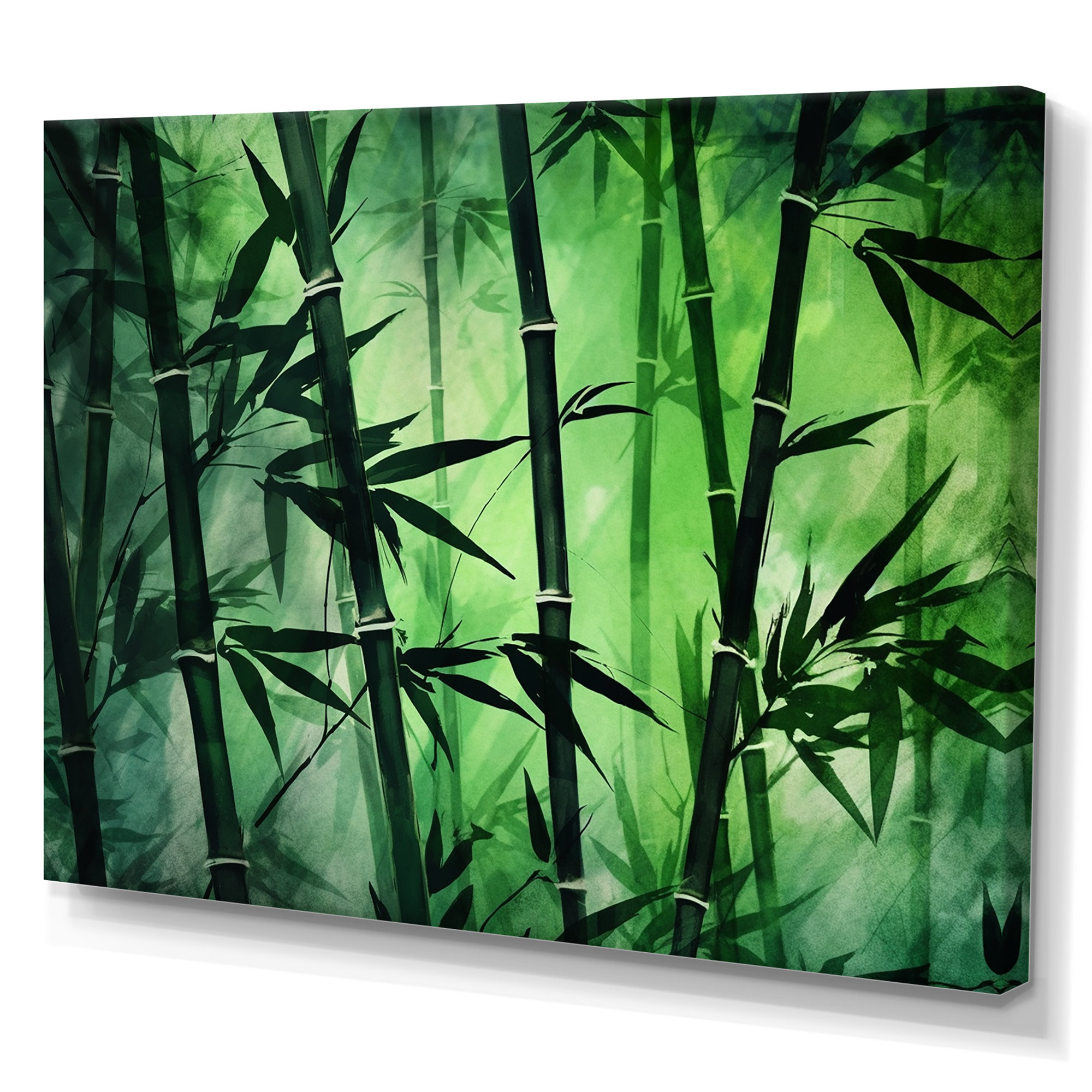 Bay Isle Home™ Bamboo Green Dark And Light - Bamboo Wall Art Prints ...