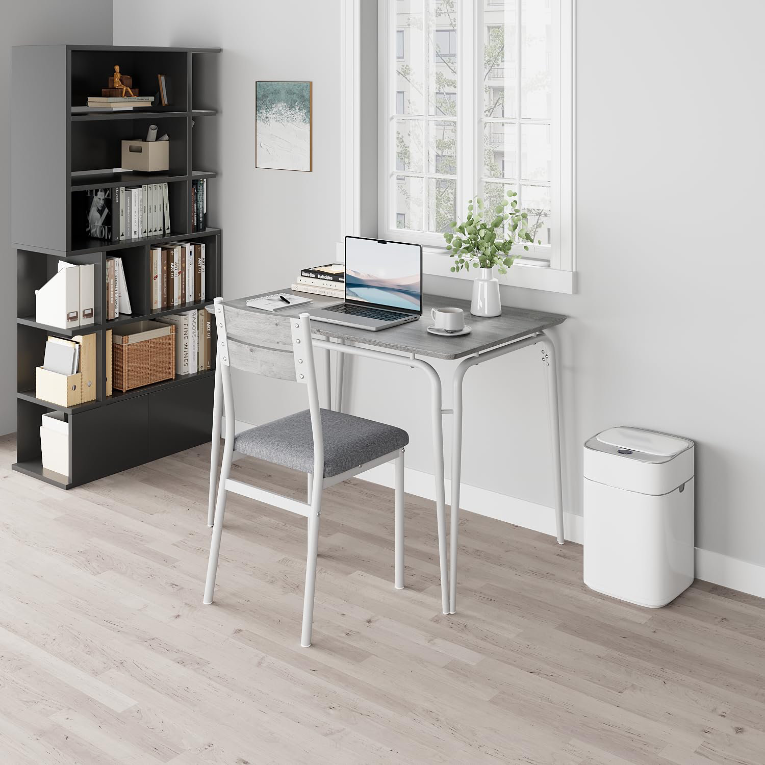 Yuan Home Dining Table For 4, Small Table And Chairs Set Of 4, Square ...