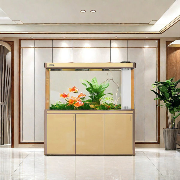 Lingxis Minimalist Modern Rectangular Eco Aquarium Tank | Wayfair