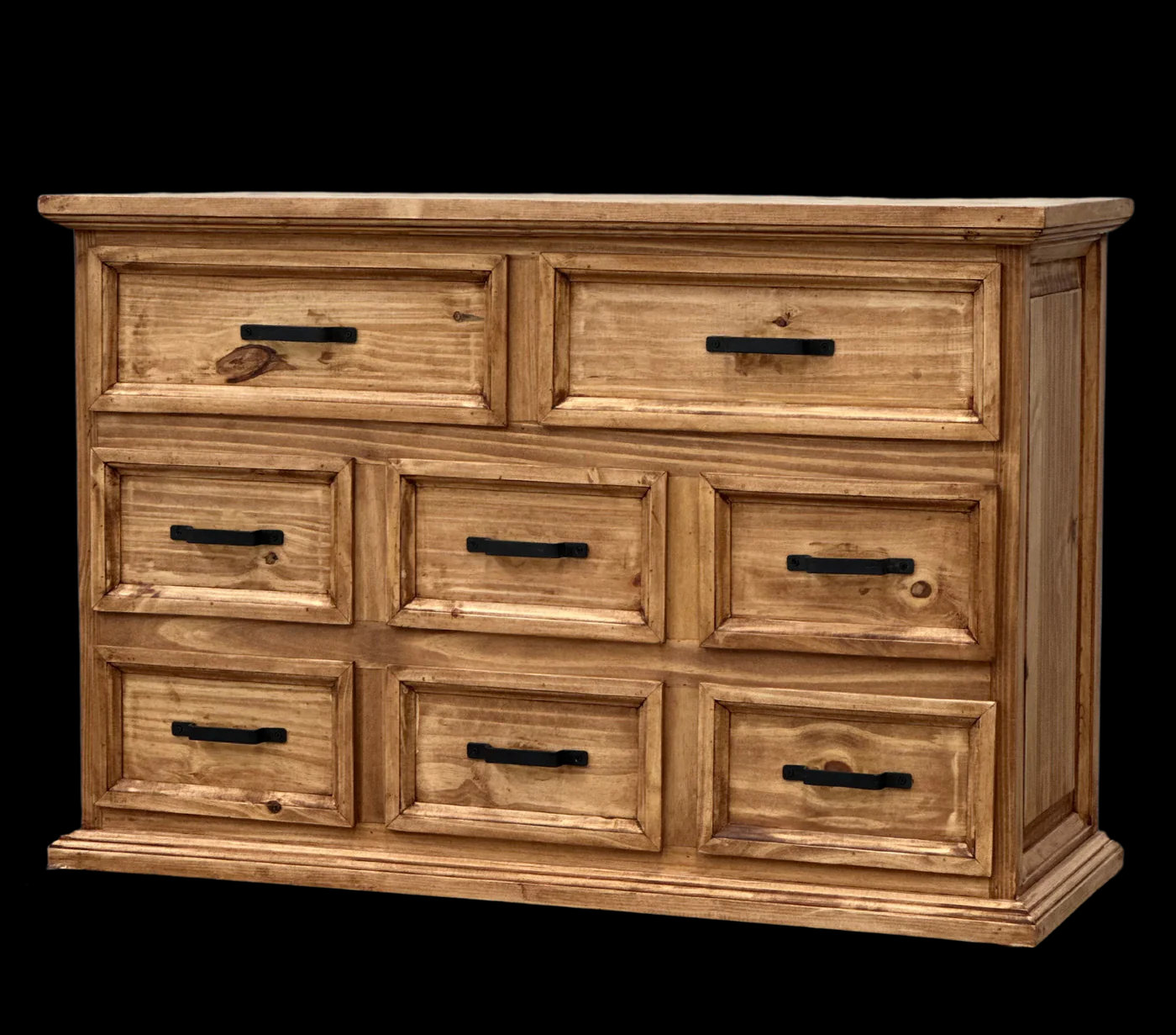Loon Peak® Demarkus 8 Drawer 52'' W Solid Wood Double Dresser | Wayfair