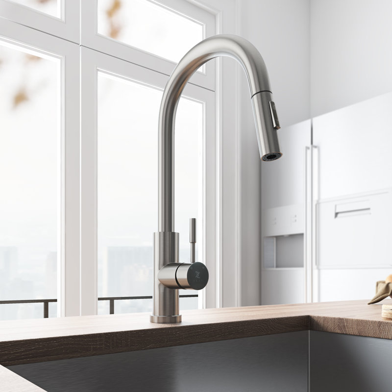 YZZY Pull Down Touch Kitchen Faucet & Reviews | Wayfair