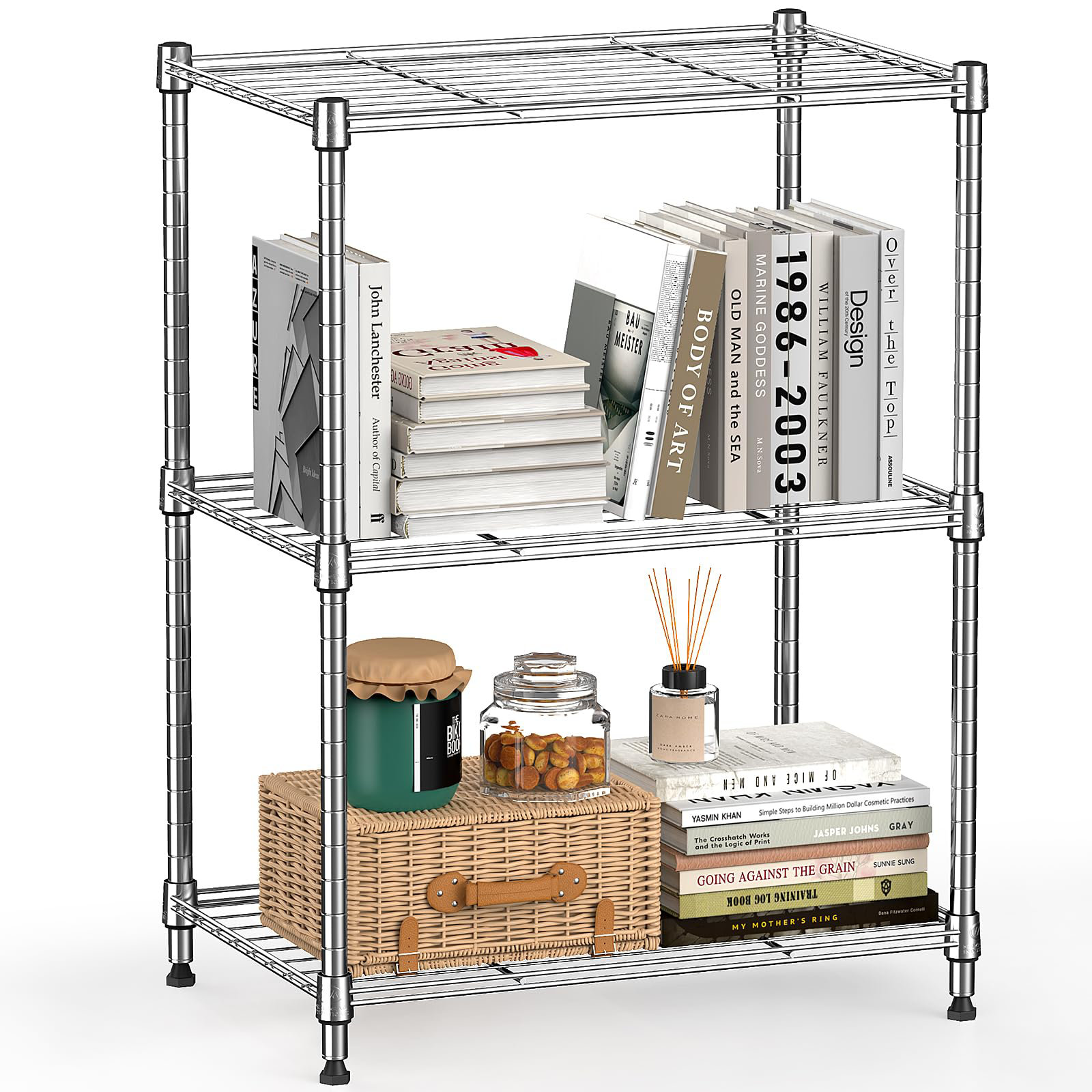 17 Stories 3-Tier Practical Shelving Unit For Home, Kitchen, Office ...