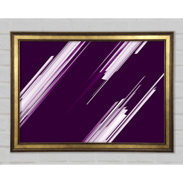 Ivy Bronx Shards Of ColourOn Purple Framed Print | Wayfair.co.uk