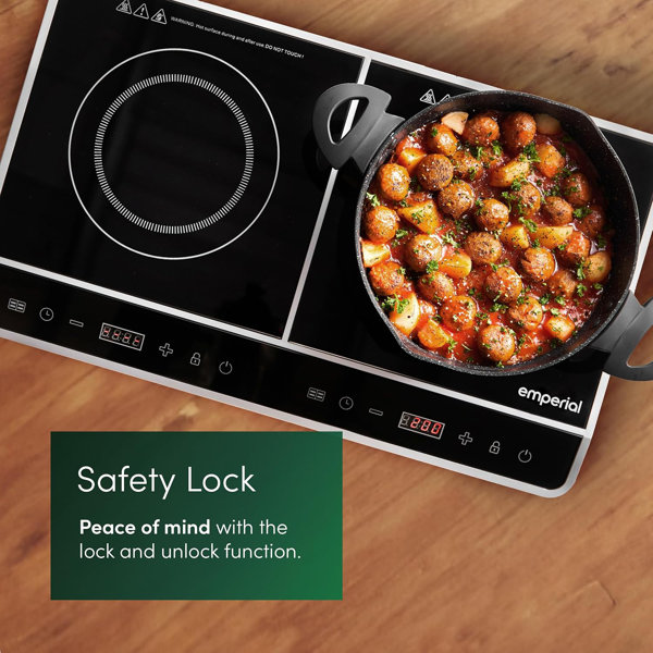Emperial Double Induction Hob - 2800W Portable Dual, Twin Induction ...