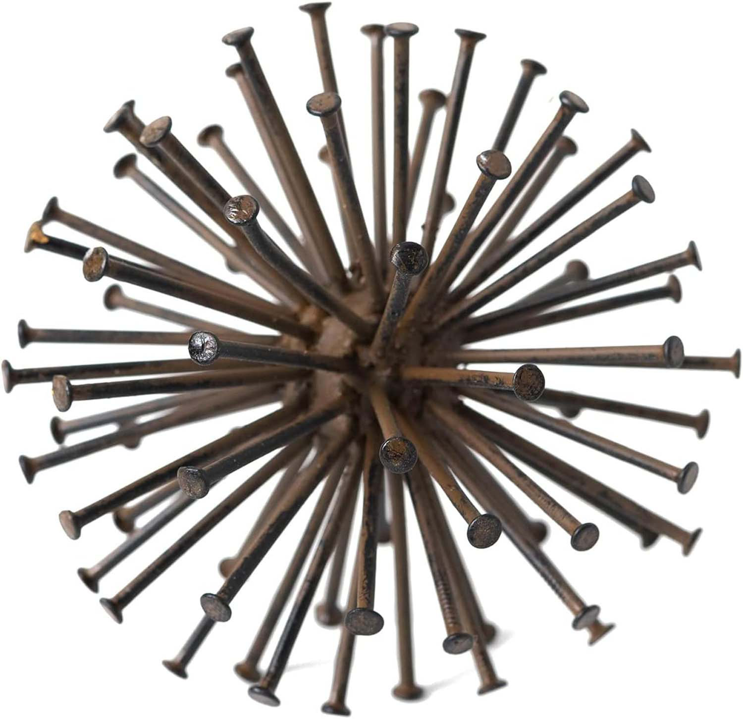 George Oliver Metal Starburst Sculpture, Spike Tabletop Decorative ...