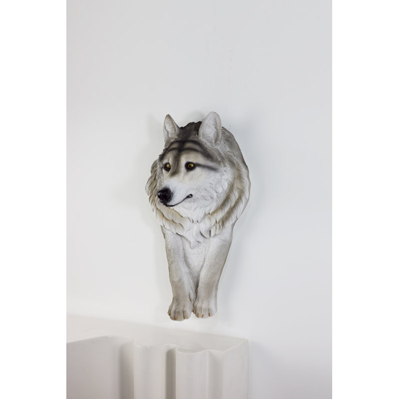 Hi-Line Gift Ltd. Wolf Head Sculpture Wall Hanging Ornament | Wayfair
