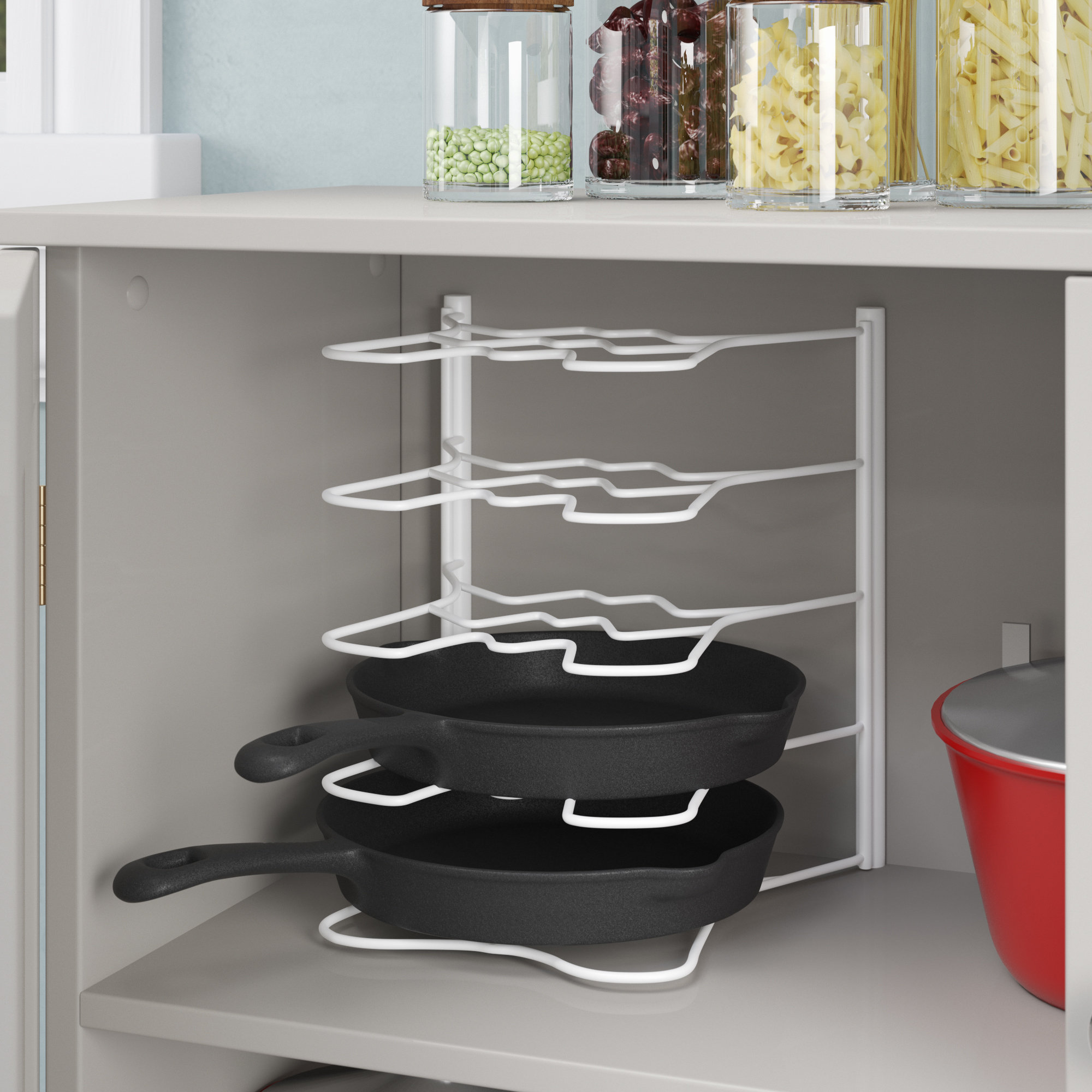 Rebrilliant Cangelosi Pull Out Organizer Kitchenware Divider & Reviews ...