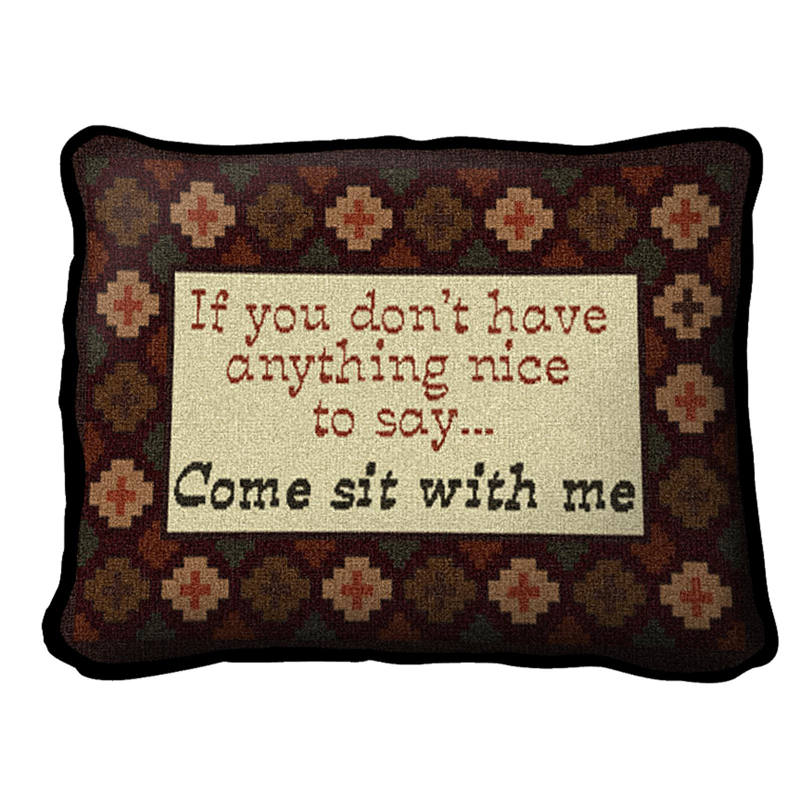 Pure Country Weavers Sw Sit Cotton Lumbar Pillow | Wayfair
