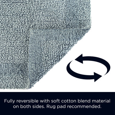 French Connection Hebert Rectangle Cotton Blend 2 piece Bath Rug Set ...