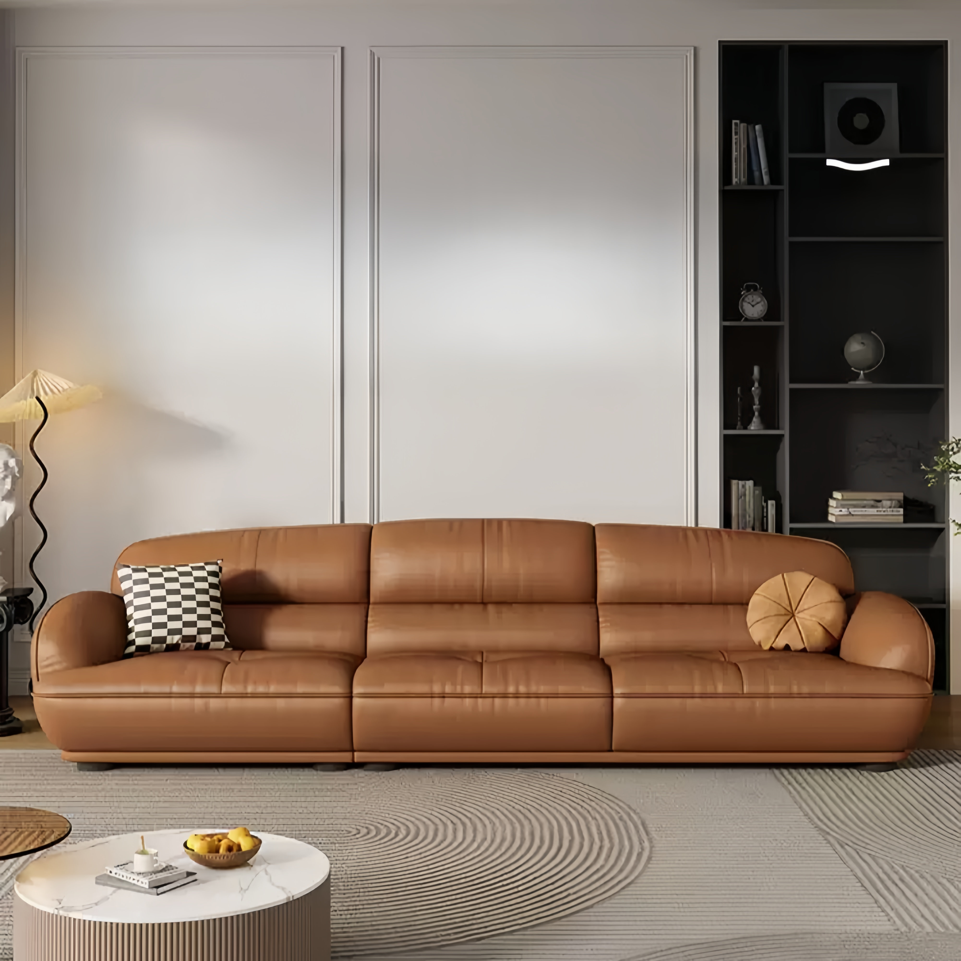 Walkoly Simple Straight-lined Living Room Sofa | Wayfair