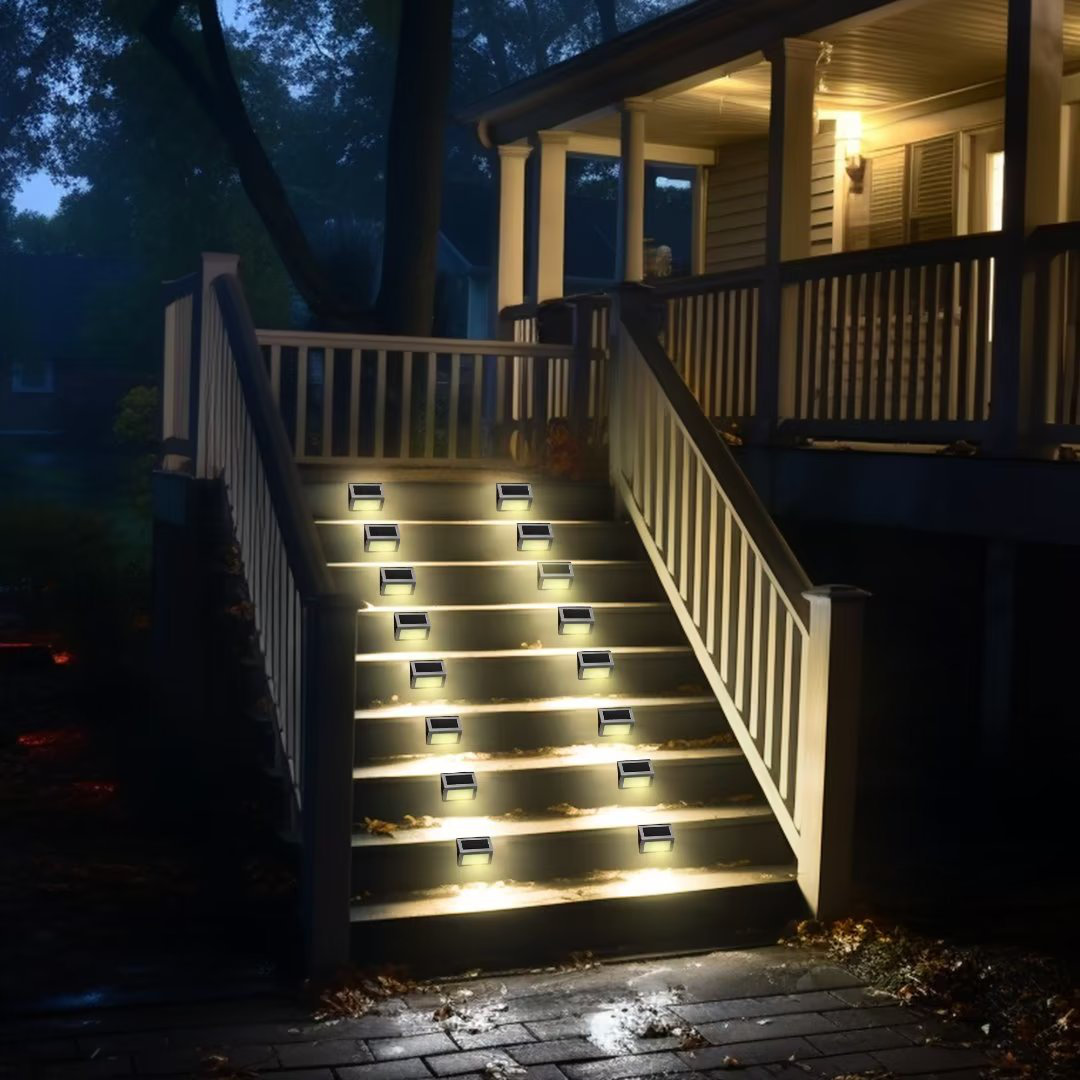 SolarEra Stainless Steel Low Voltage Integrated 6LED Metal Step Light ...