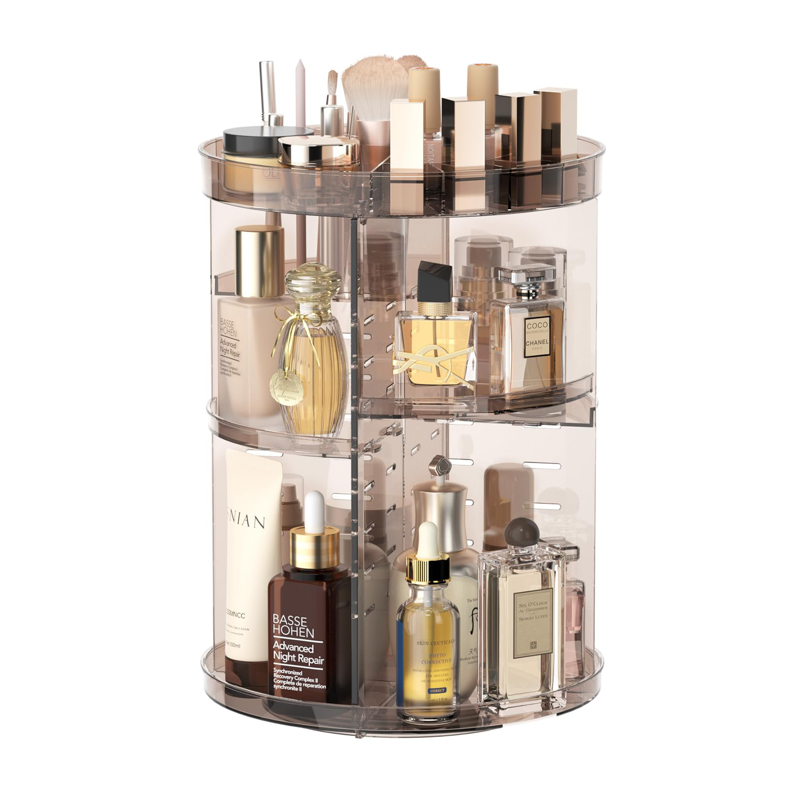 Hokku Designs 360 Rotating Makeup Organizer With Lipstick Slots, DIY 8 ...