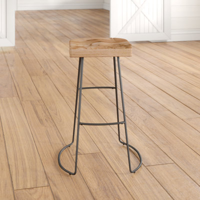 Mistana™ Emig Solid Wood Stool & Reviews | Wayfair