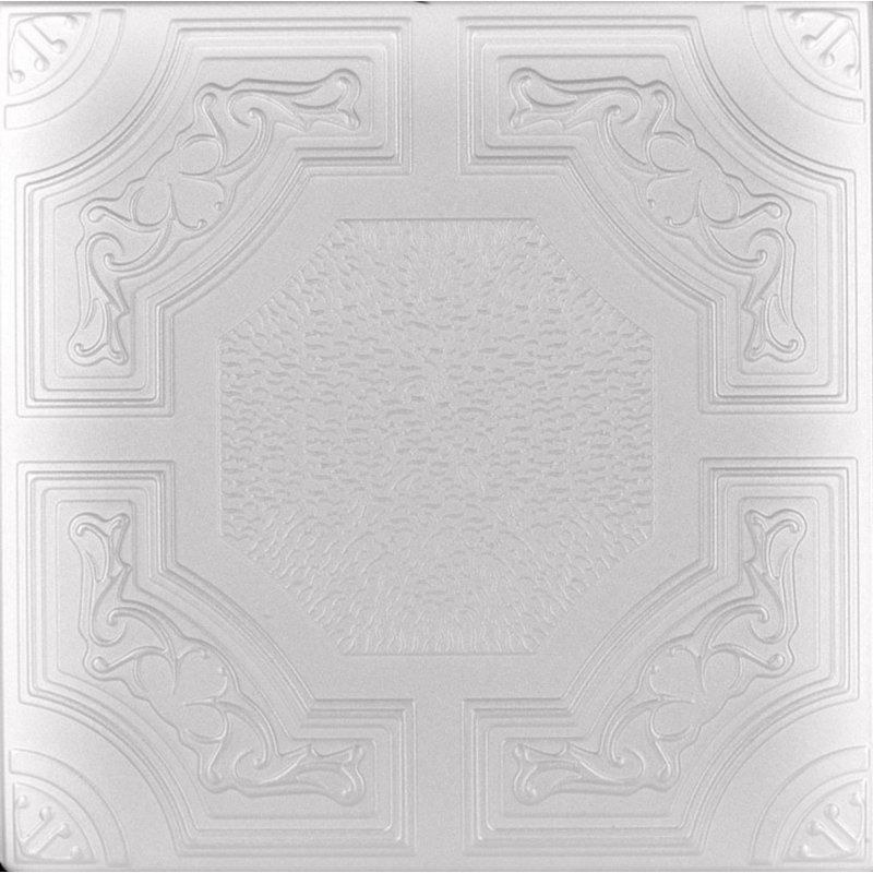 A La Maison Ceilings Evergreen 1.6 ft. x 1.6 ft. Polystyrene Glue-up ...