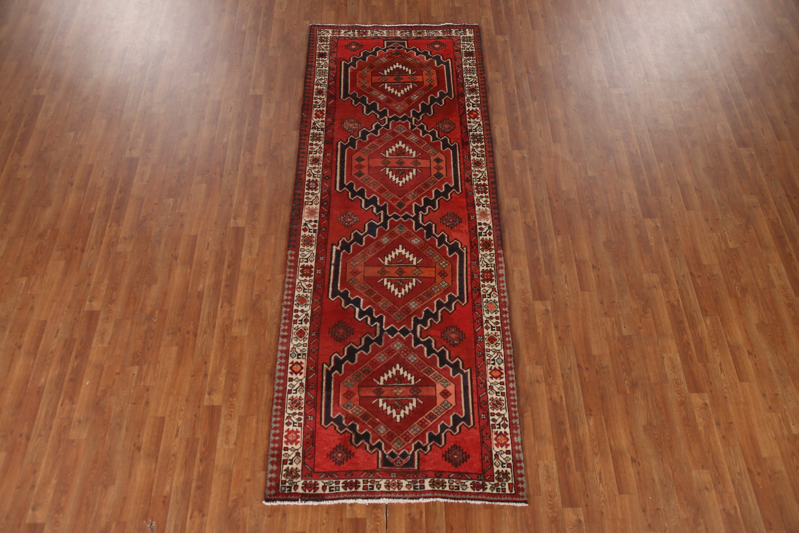 Dakota Fields Geometric Red Runner Rug 4x10 | Wayfair