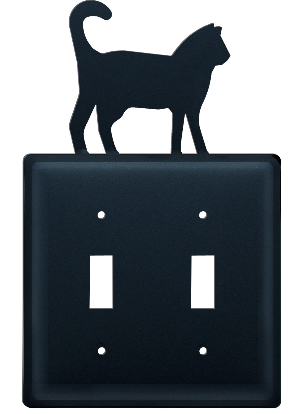 Village Wrought Iron Cat 2-Gang Toggle Light Switch Wall Plate | Wayfair
