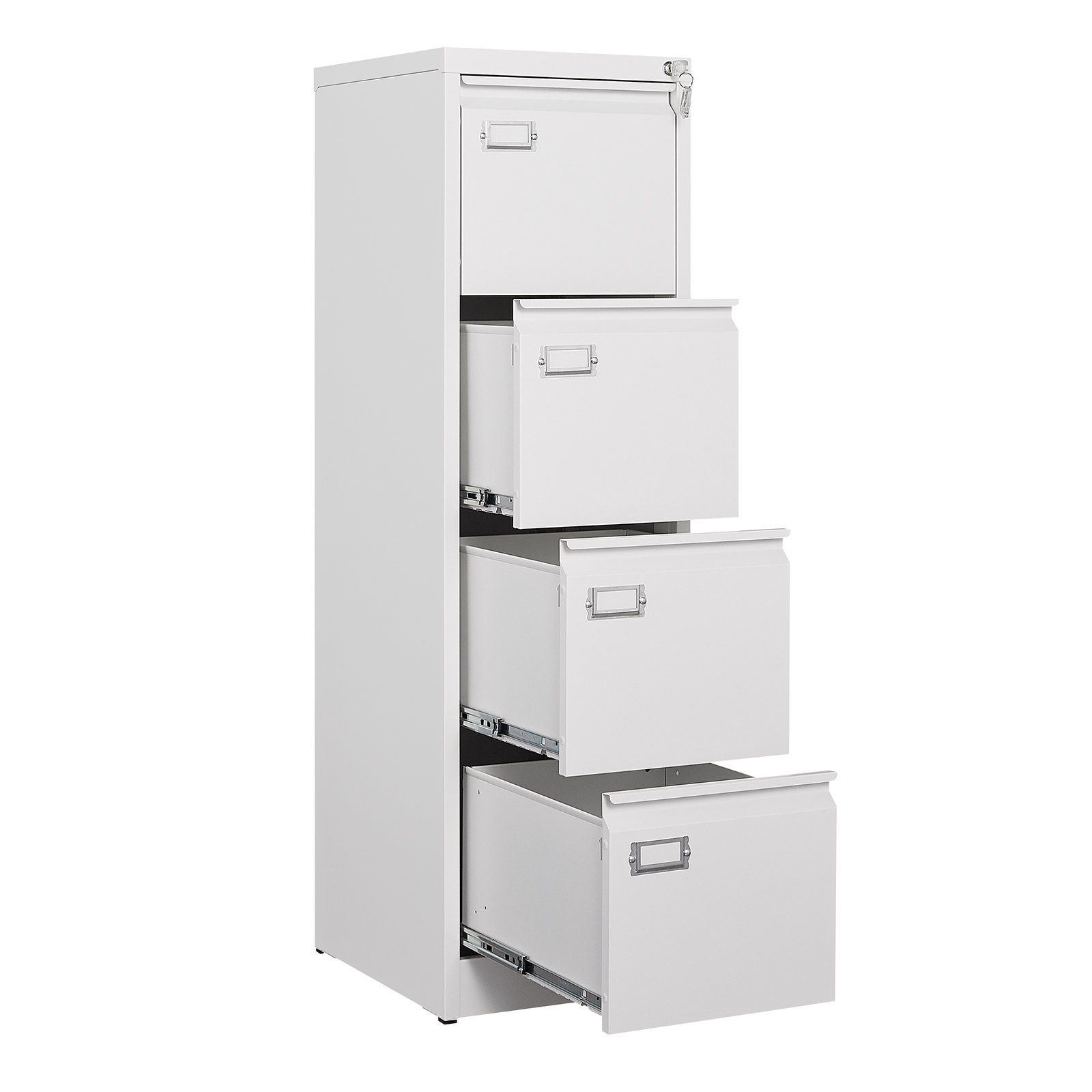 Inbox Zero 4 Drawer Vertical Filing Cabinet & Reviews | Wayfair