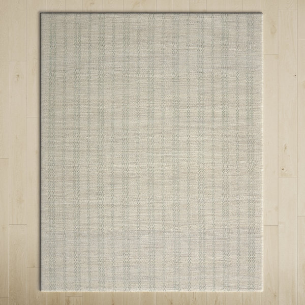 Ginevra Wool Light Gray/Light Green Rug | Birch Lane