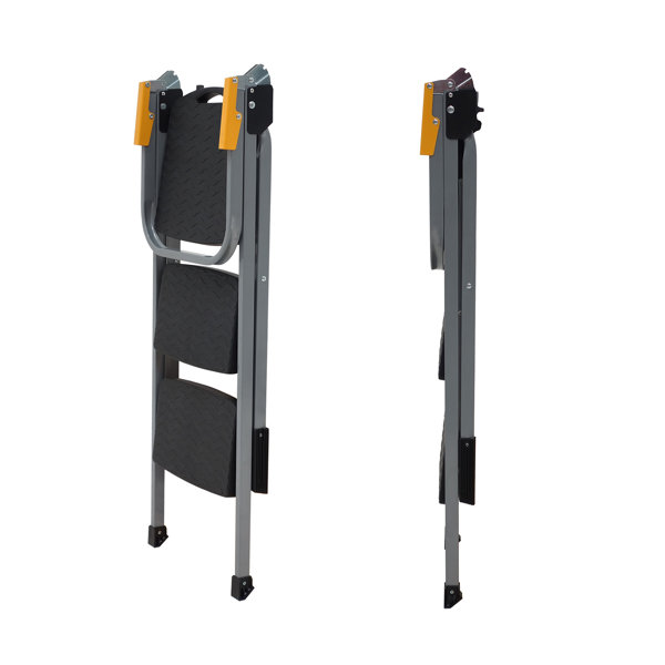 Rhino 3 - Step Aluminium Lightweight Folding Step Ladder | Wayfair.co.uk