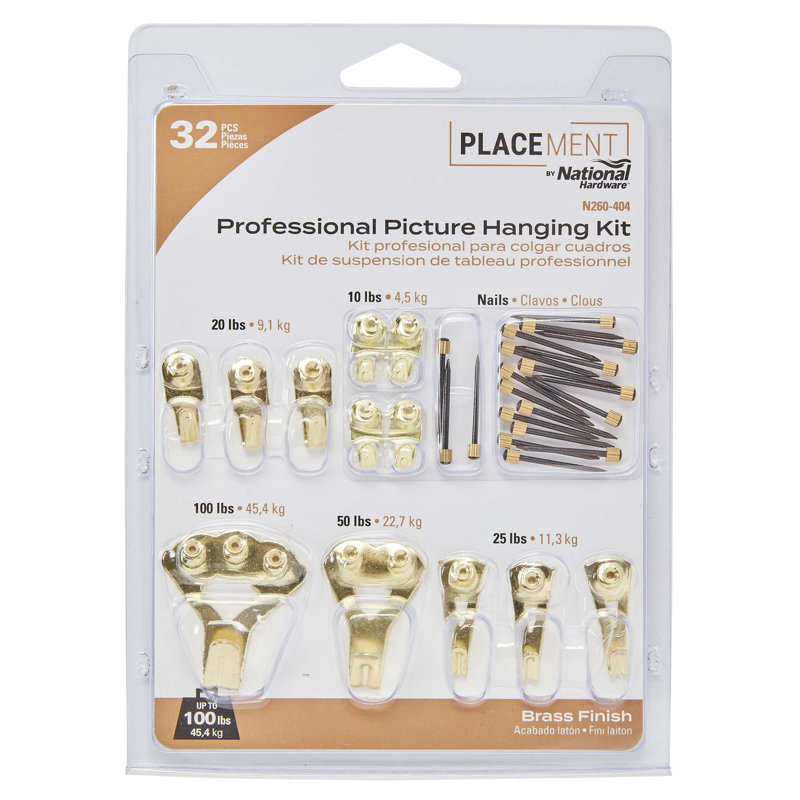 National Hardware 32 Piece Assorted Picture Hanger Set & Reviews | Wayfair
