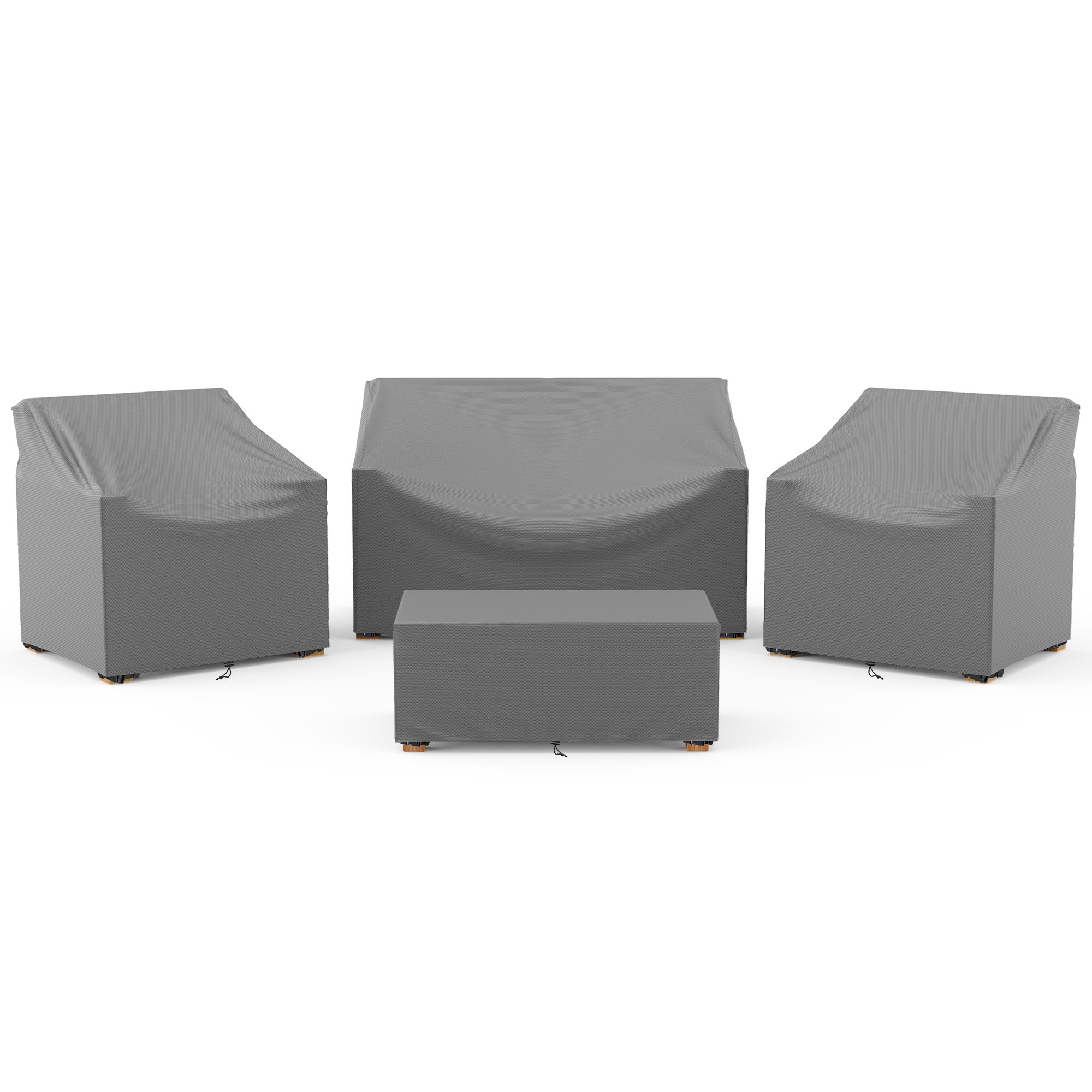 Latitude Run® Patio Furniture Covers 4-Pieces Waterproof Outdoor Patio ...