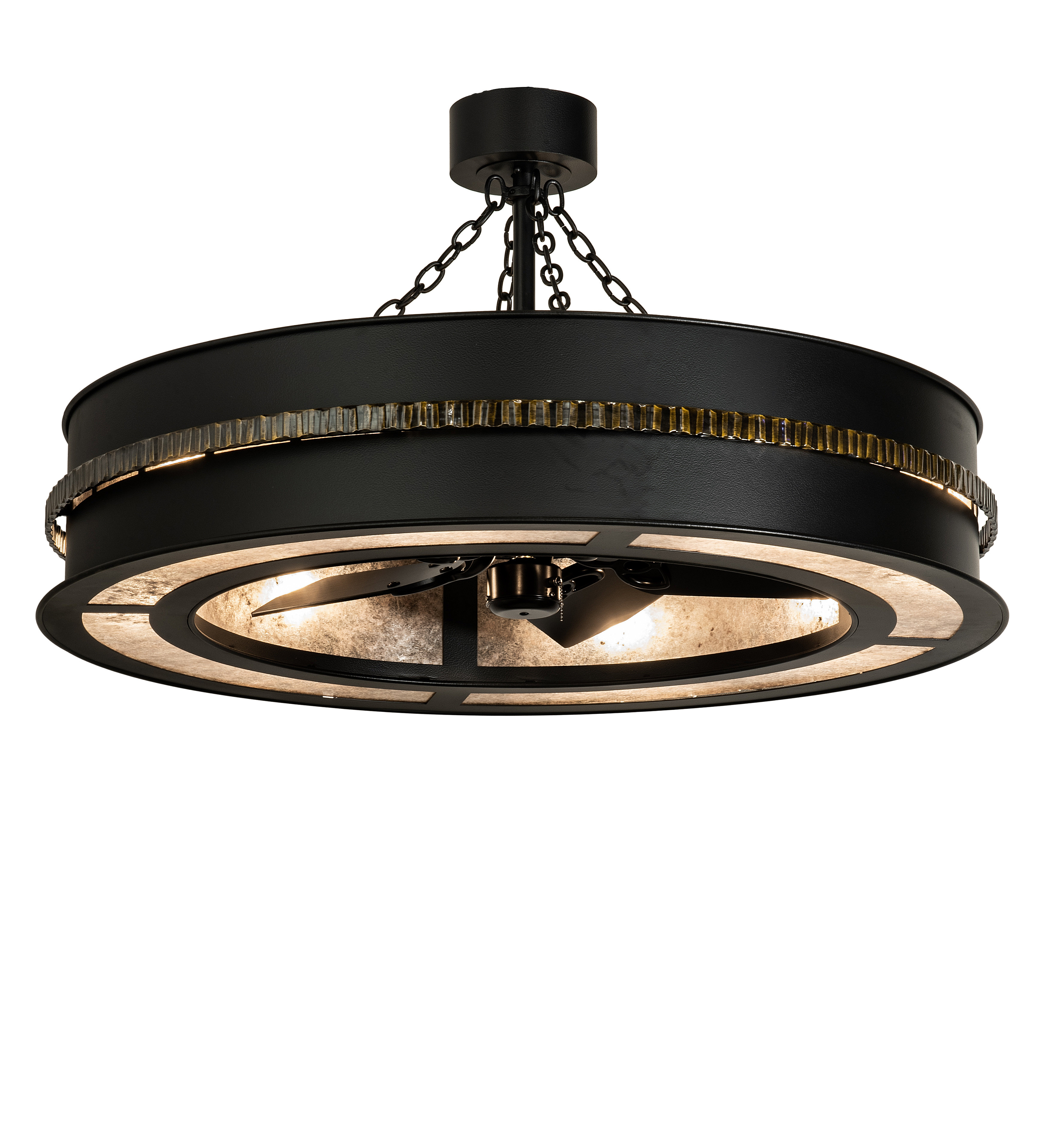 Meyda Lighting 45" Wide Golden Forge Chandel-Air - Wayfair Canada