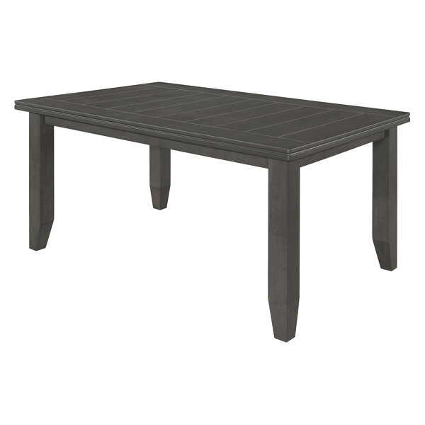 Red Barrel Studio® Dexter Dark Gray Rectangular Dining Table | Wayfair