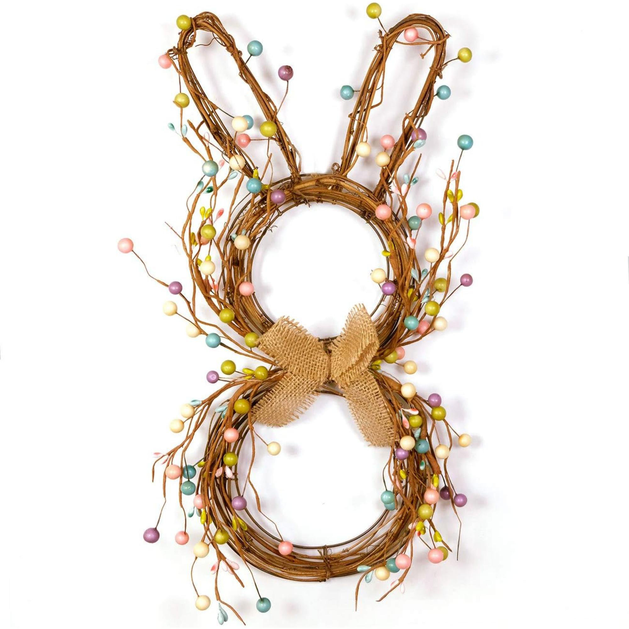 Ophelia & Co. Easter Bunny Spring Wreath Blossom Rabbit Garland With ...