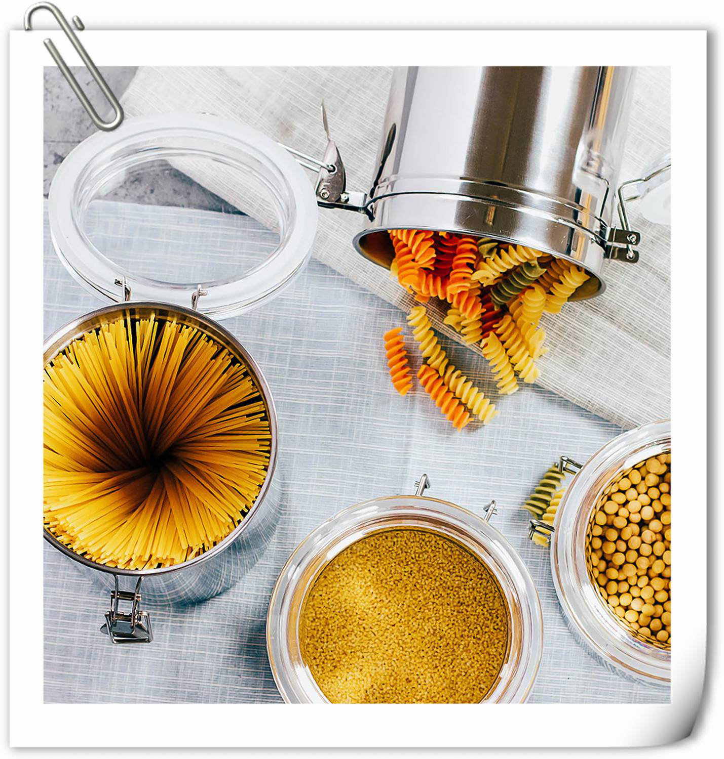 Prep & Savour 4-Piece Stainless Steel Airtight Food Storage Canister ...