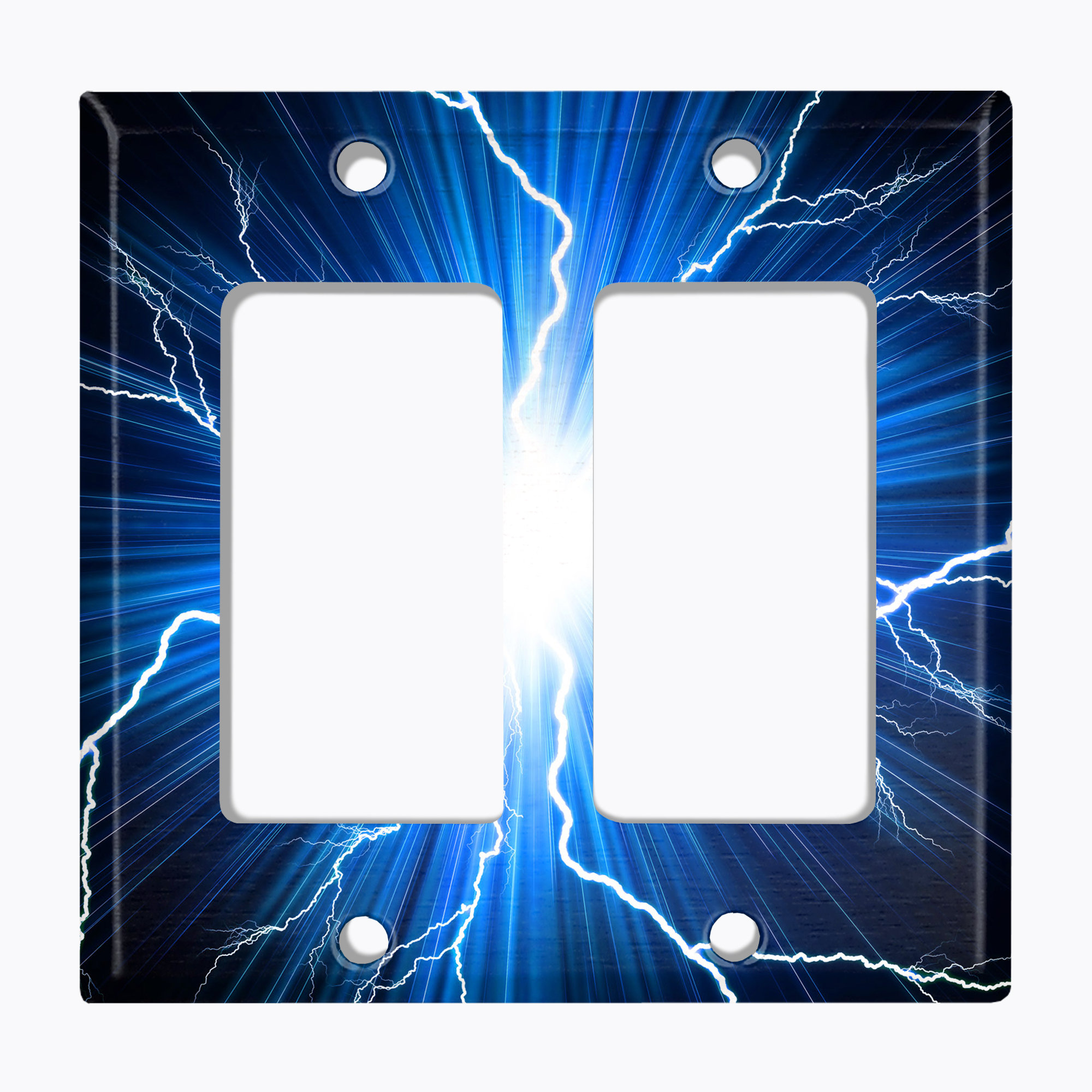 WorldAcc Metal Light Switch Plate Outlet Cover (Lightning Green ...