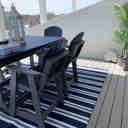 Breakwater Bay Monee Striped Navy/White Indoor/Outdoor Area Rug ...