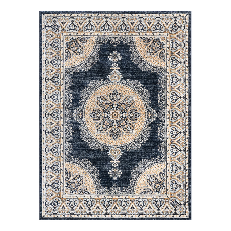 Alcott Hill® Alejandrino Collection Neutral Ivory, Blue, And Gold ...