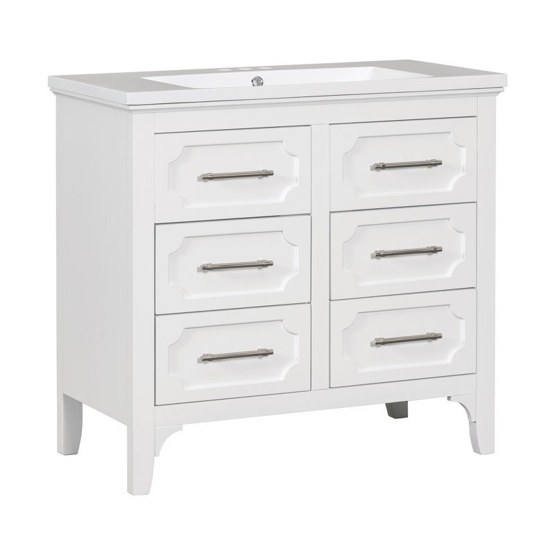 Lark Manor™ Bathroom vanity with false drawers | Wayfair