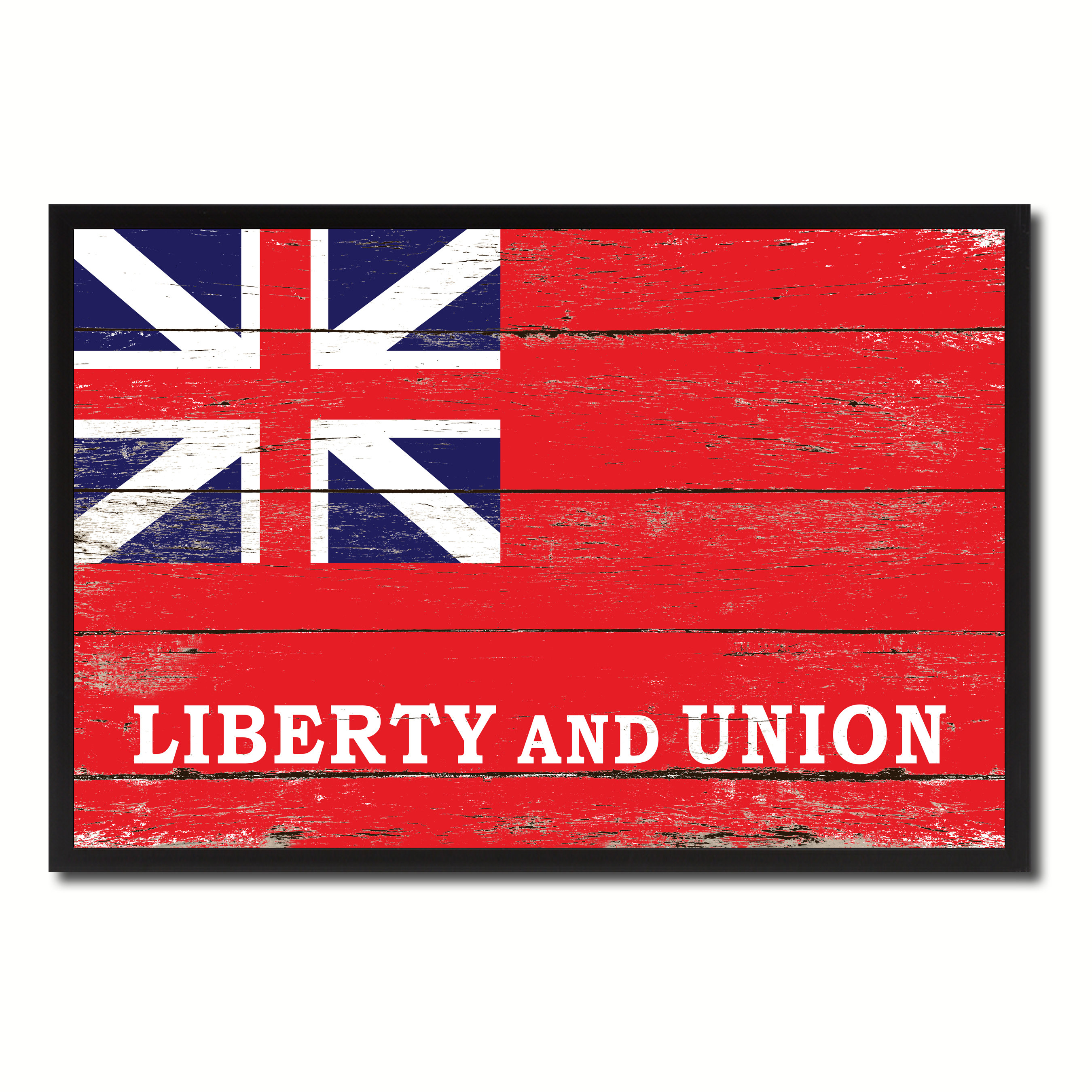 Williston Forge Liberty and Union Military Flag Canvas Print, 13x19 ...