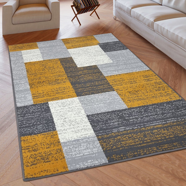 Ivy Bronx Bandar Beige/Grey/Yellow Rug & Reviews | Wayfair.co.uk