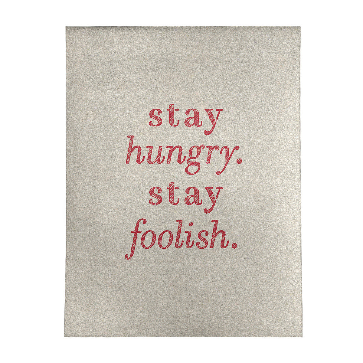 East Urban Home Handwritten Stay Hungry Quote Poly Chenille Rug ...