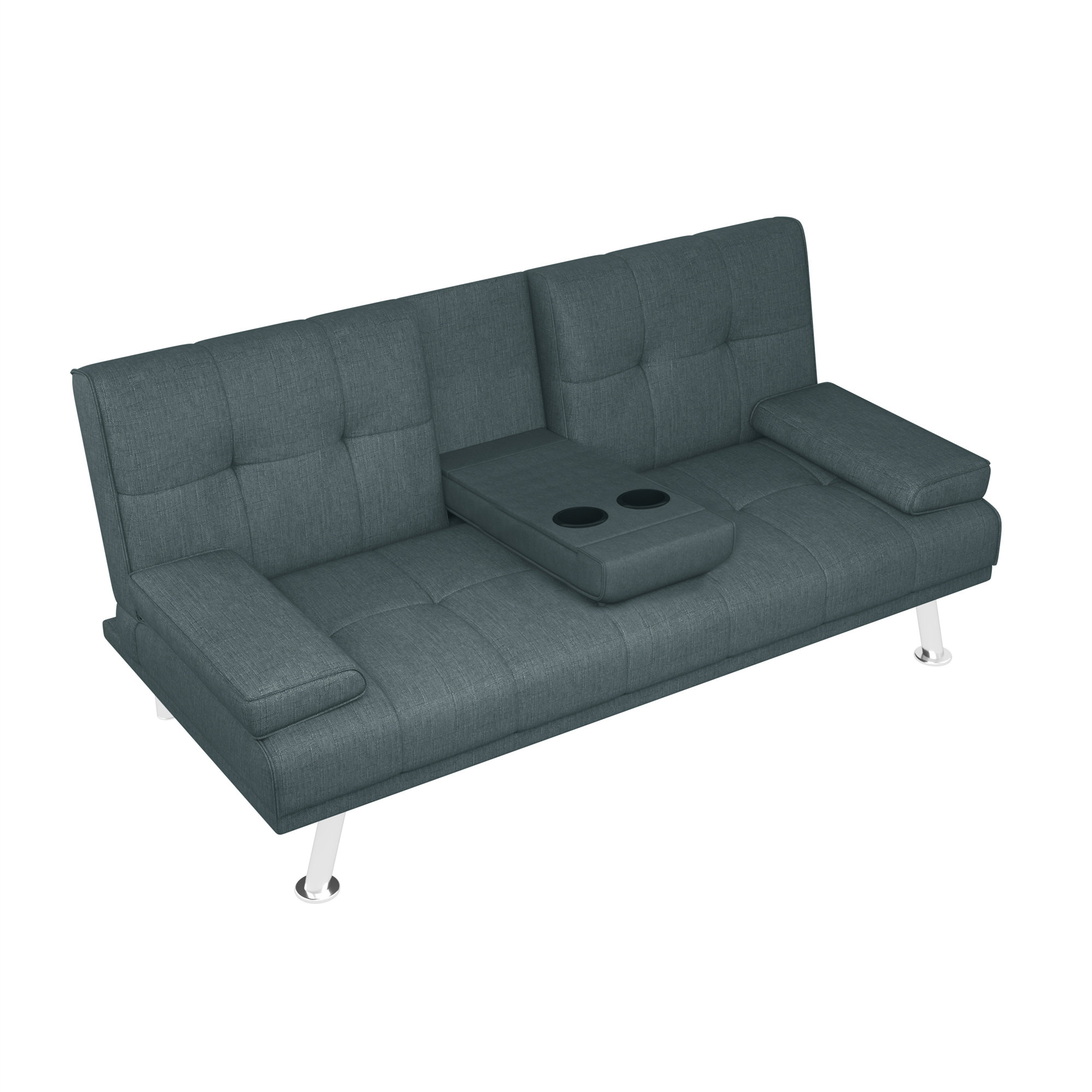 Ebern Designs FOLDABLE SOFA BED WITH CUP HOLDER | Wayfair