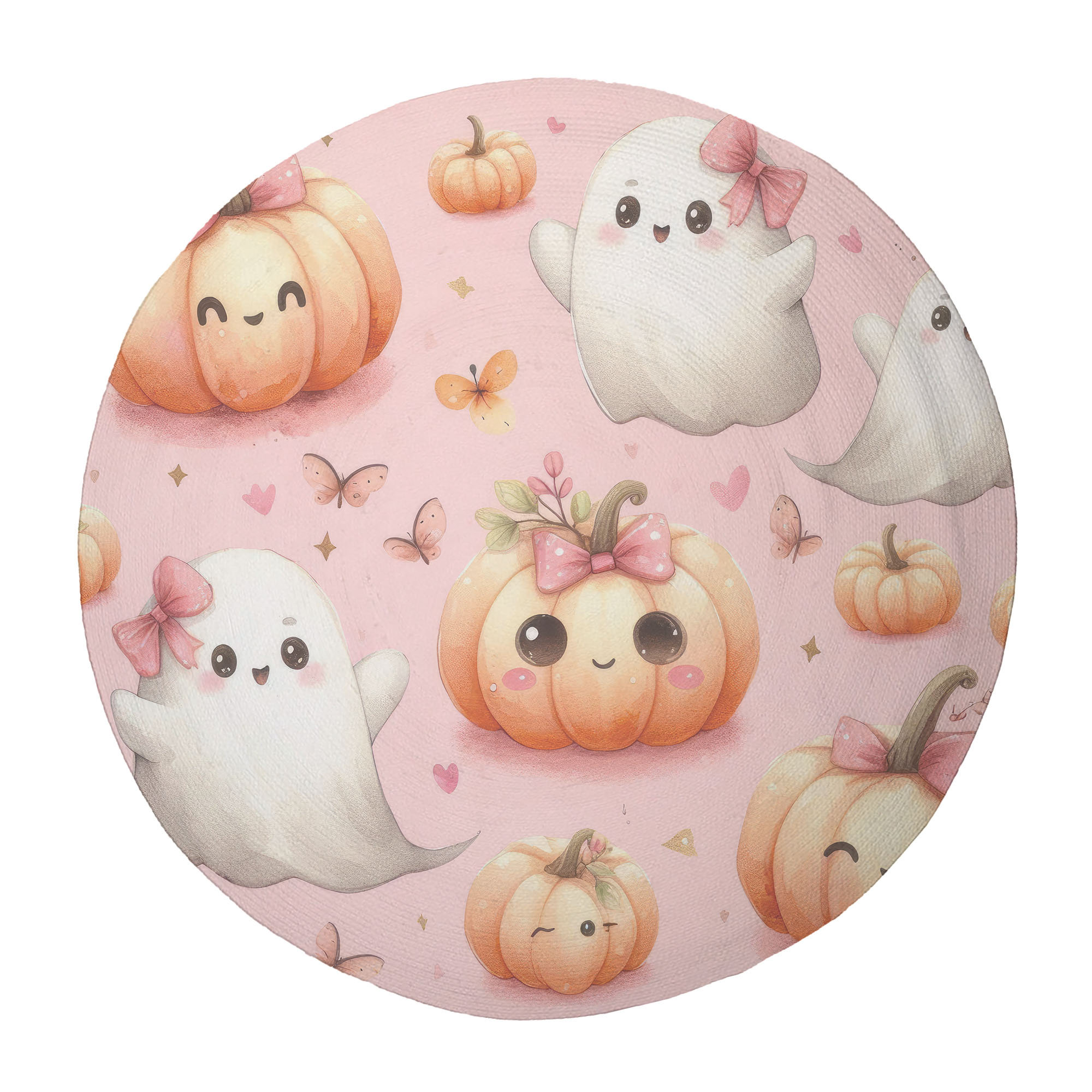 Dakota Fields Boo & Gourd Braided Rug | Wayfair