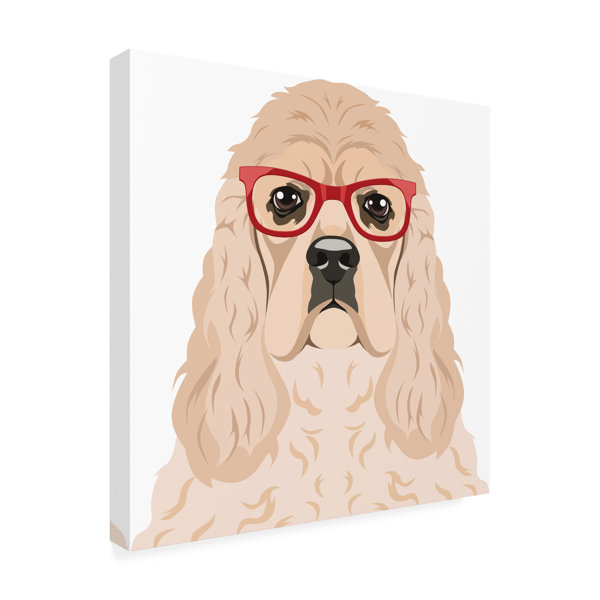 Trinx American Cocker Spaniel Wearing Hipster Glasses " American Cocker ...