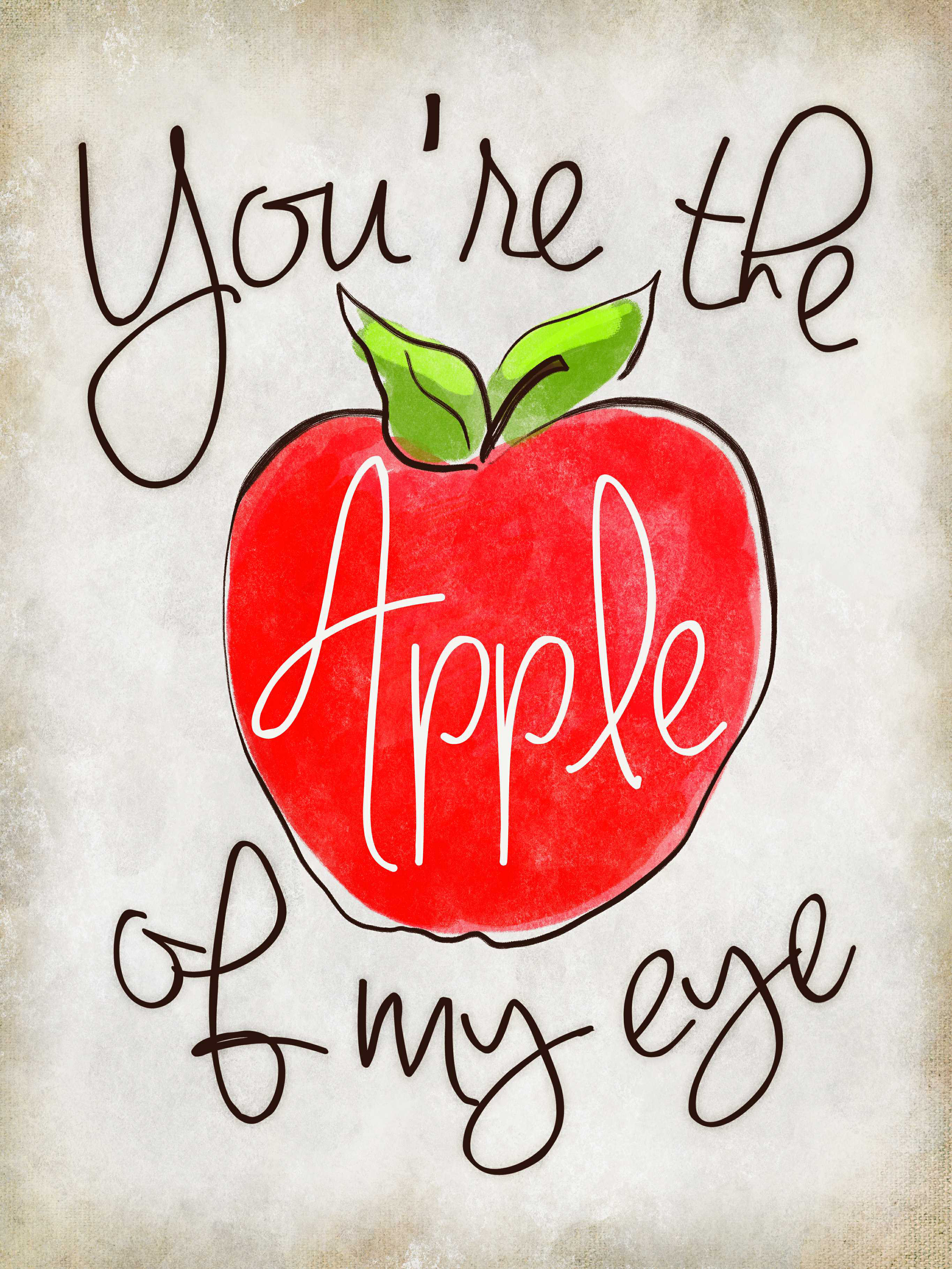 The Twillery Co.® Apple Eye - Wrapped Canvas Print | Wayfair